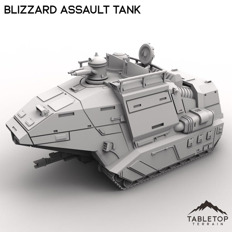 Blizzard Assault Tank - Tabletop Terrain Outer Rim Compatible With Star ...