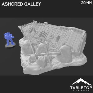 Ashored Galley - DND Aos Pathfinder Conquest Miniatureland Tabletop ...