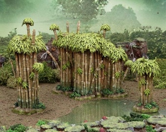 Gloaming Swamp Scatter Tree and Bush Dnd Miniature Terrain, Dungeons ...