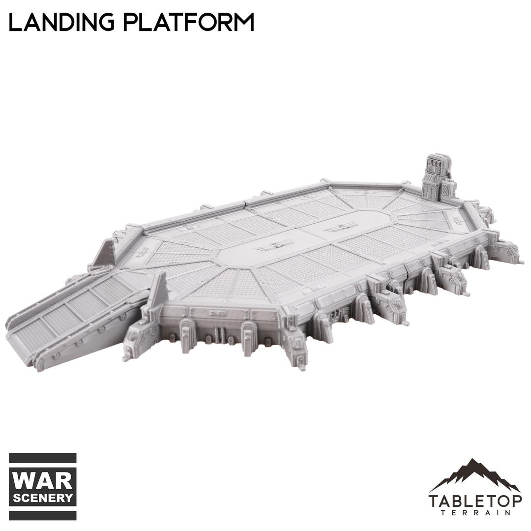 Tabletop Terrain Grimdark Landing Platform Wargame Terrain 3d Printed ...