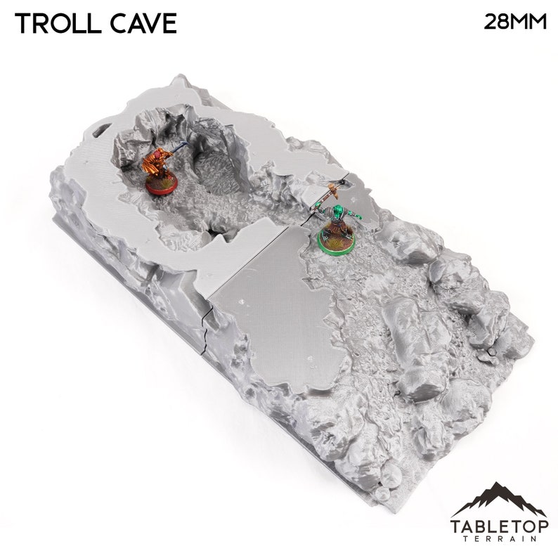 Troll Cave - DND Aos Pathfinder Conquest Miniatureland Tabletop Terrain ...