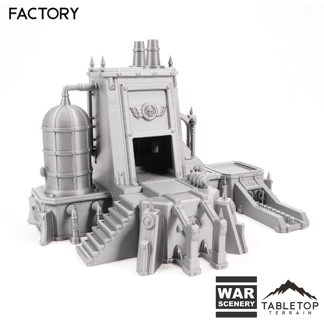 Factory & Food Processing Silo Tabletop Terrain Grimdark Terrain gothic ...