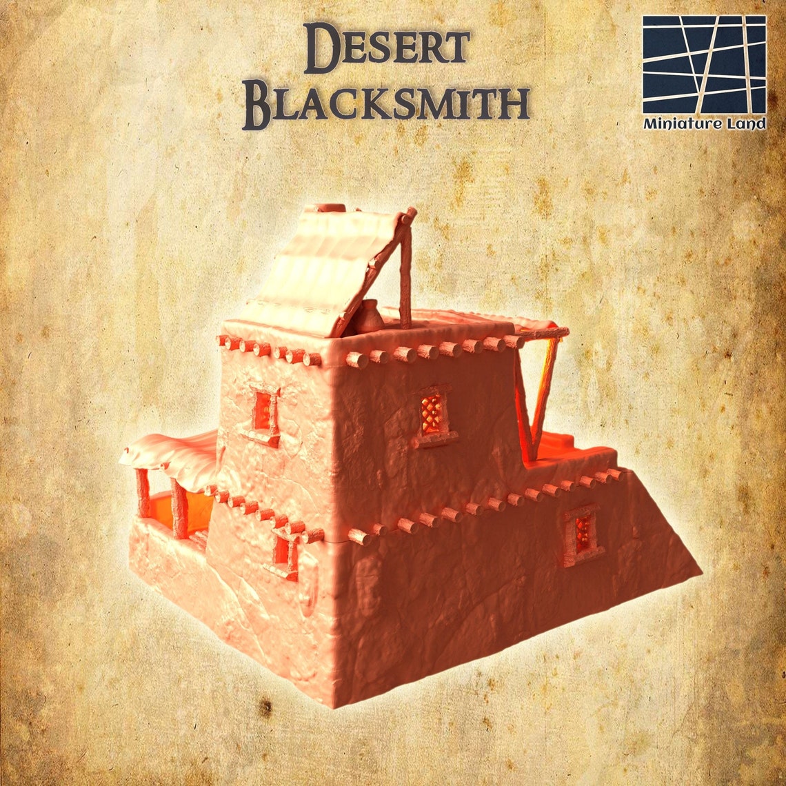 Desert Blacksmith - DND Aos Pathfinder Conquest Miniatureland Tabletop ...