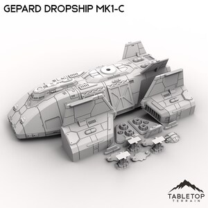 Gepard Dropship Mk1-c - Hardware Studios 6mm Compatible With Small Scale Mech Wargames - Etsy