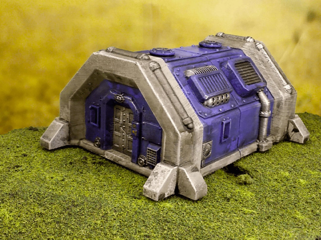 Tabletop Terrain Sci-fi Barracks Bunker Wargame Terrain 3d Printed 28mm ...