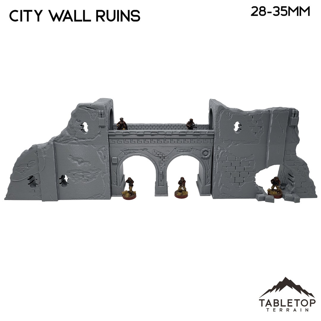 Pilgrim City Walls - Star Wars Legion Shatterpoint Wall Set - Desert ...