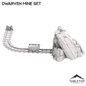 Dwarven Mine Set - Tabletop Terrain Fantasy DND Miniature Roleplaying ...
