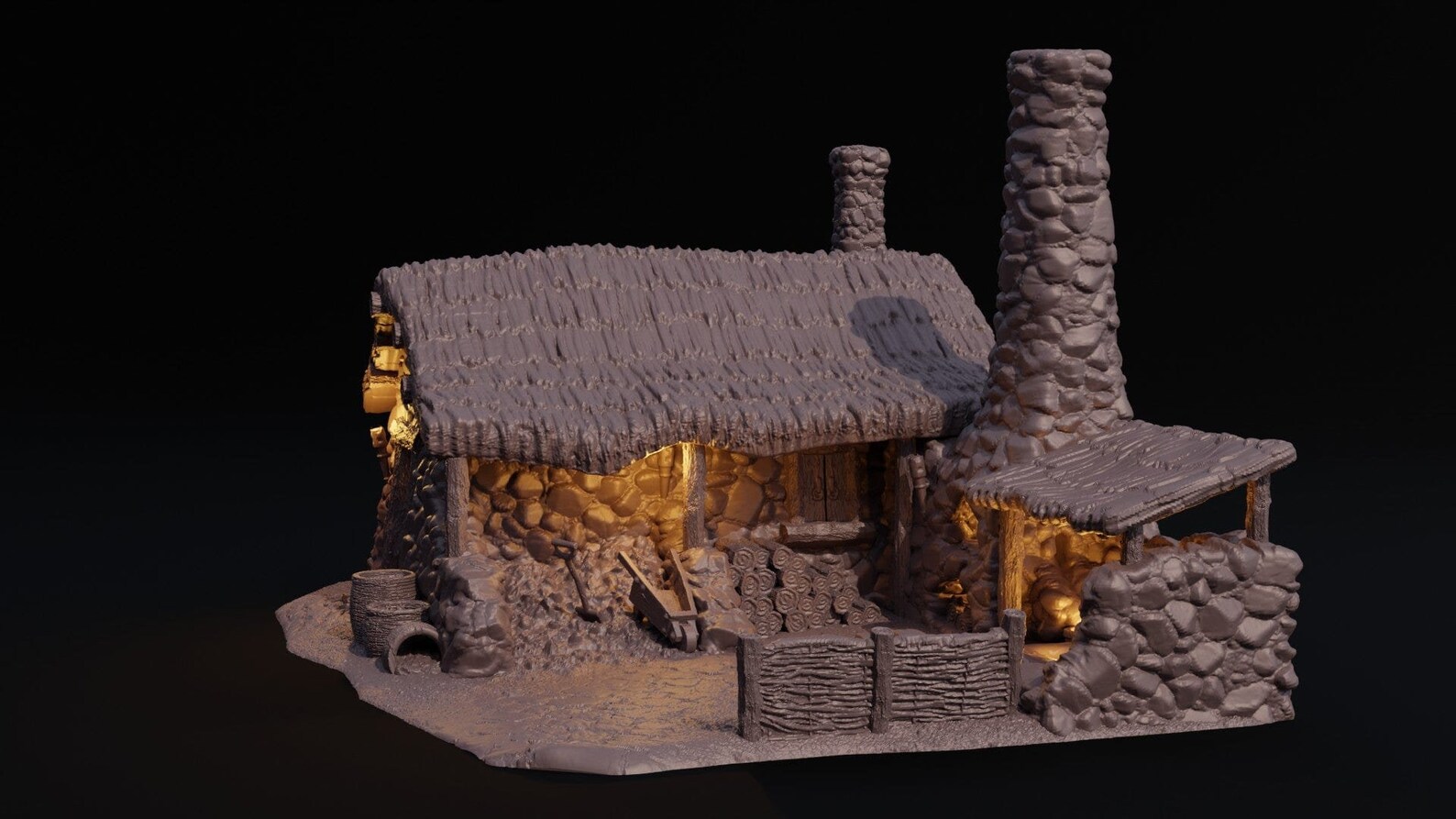 Medieval Smelter House DND Aos Pathfinder Conquest - Etsy