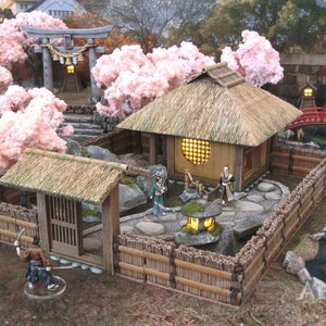 Samurai Teahouse Test Of Honor Japan Miniatures Terrain Etsy