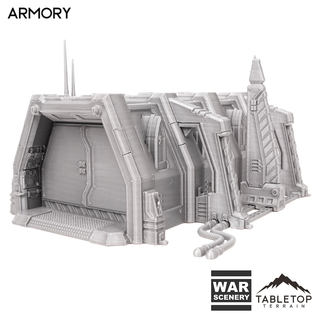 Tabletop Terrain Armory - Chapters Headquarter Wargame Terrain 3d ...