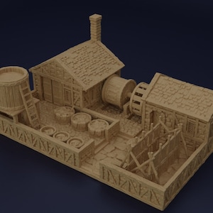 Medieval Tannery - DND Aos Pathfinder Conquest Miniatureland Tabletop ...