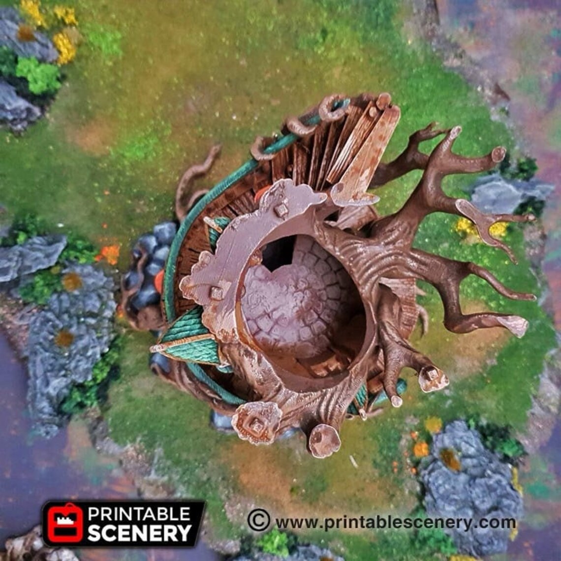 Gloomwood Treehouse Elven Building Fantasy Terrain DND Aos - Etsy