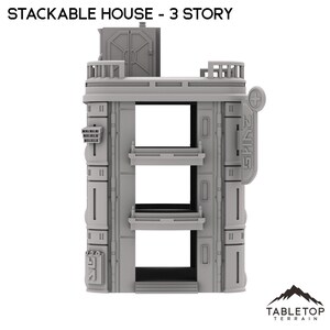 Stackable House - Futuristic City - Tabletop Terrain Outer Rim Compatible With Star Wars Legion ...