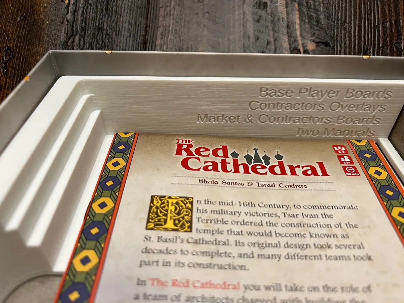 Red Cathedral With Contractors Expansion Board Game Insert / Organizer ...
