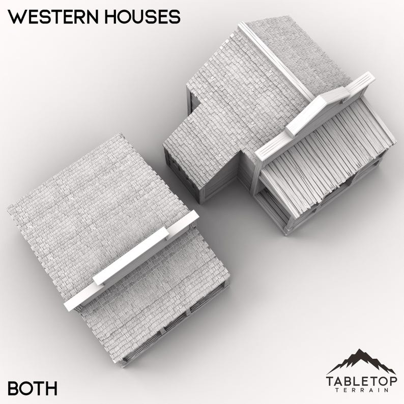 Western Houses - Wild West Terrain Wargaming RPG Exodus Western Rush ...