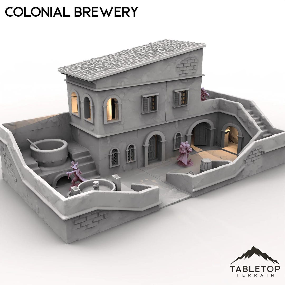 Colonial Brewery - Tabletop Terrain Fantasy DND Miniature Roleplaying ...