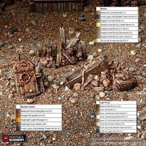 Rubble and Scatter - Tabletop Terrain Fantasy DND Miniature Roleplaying ...