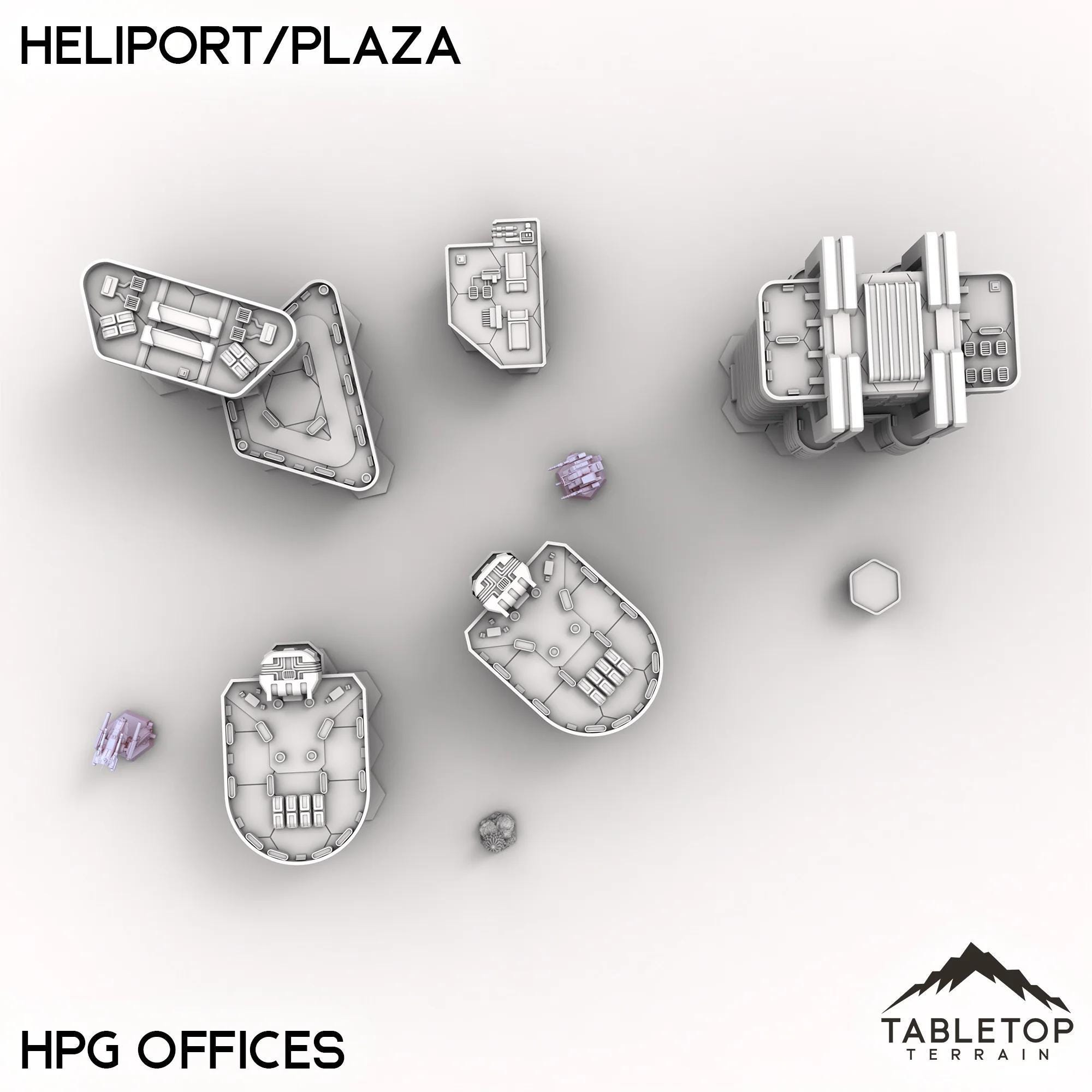 HEXTECH Heliport/plaza - City Map Pack - Thunderhead Studio 6mm ...