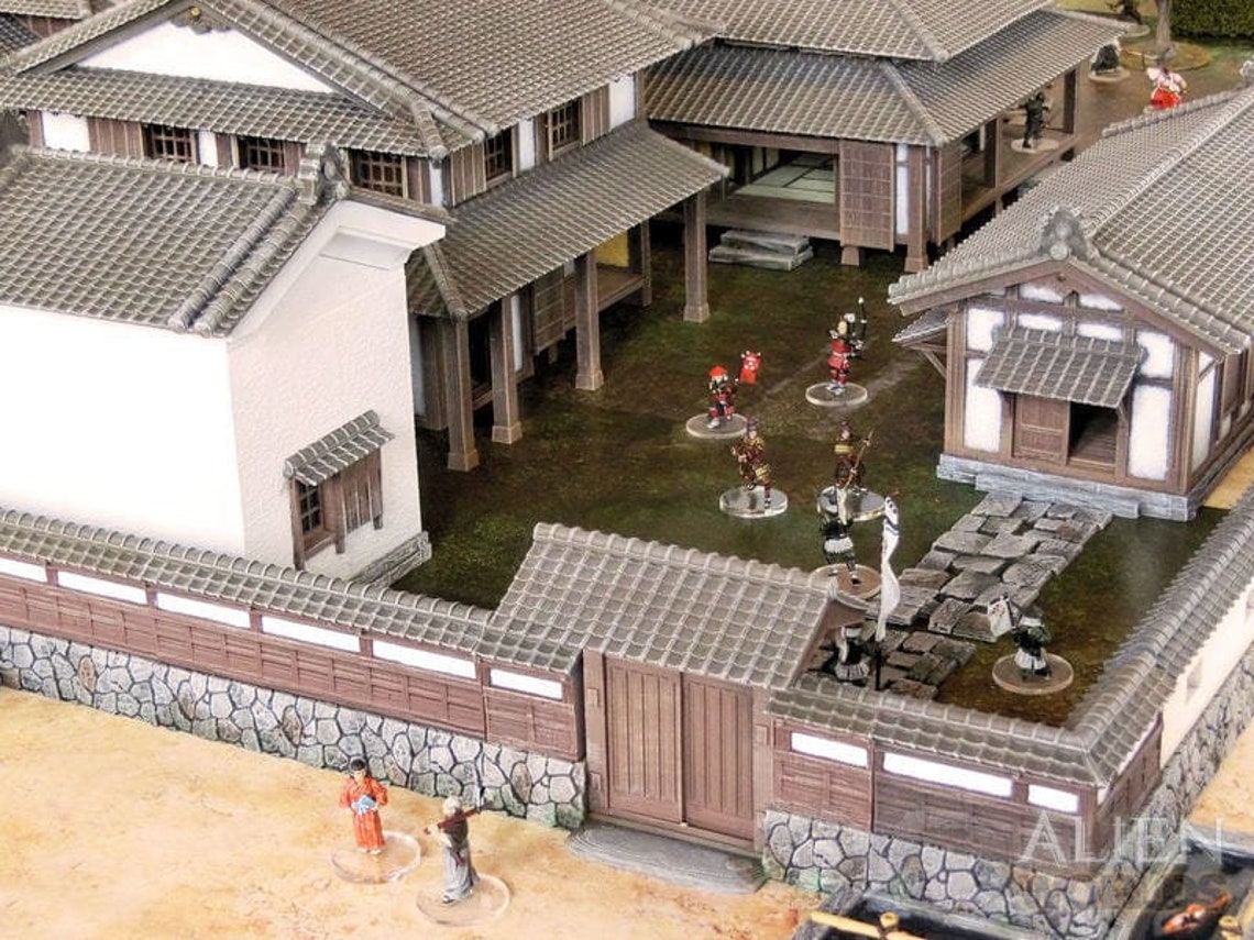 Samurai Lord's House - Test of Honor Bushido Tabletop Terrain 28mm 32mm ...