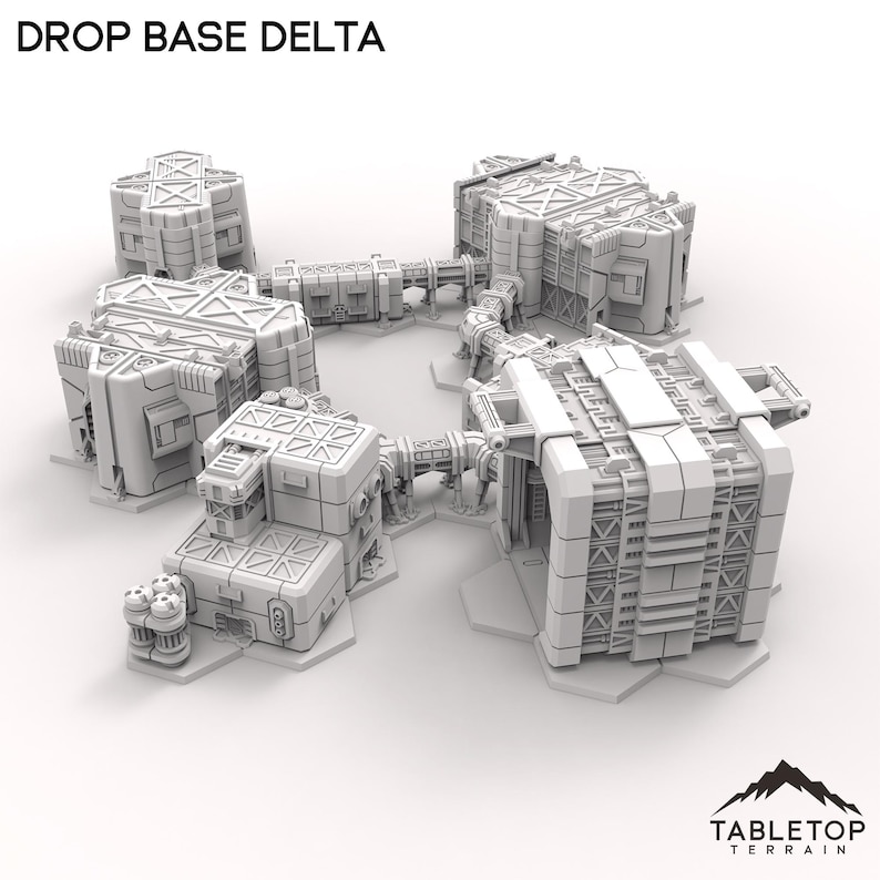 HEXTECH Drop Base Delta - 6mm - Thunderhead Studio 6mm Compatible With ...