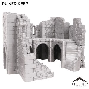 Ruined Keep DND Aos Pathfinder Conquest Miniatureland Tabletop Terrain ...