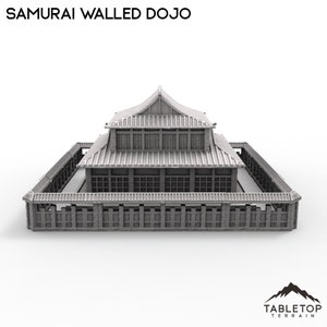 Walled Samurai Dojo - Test of Honor Bushido Tabletop Terrain 28mm 32mm ...