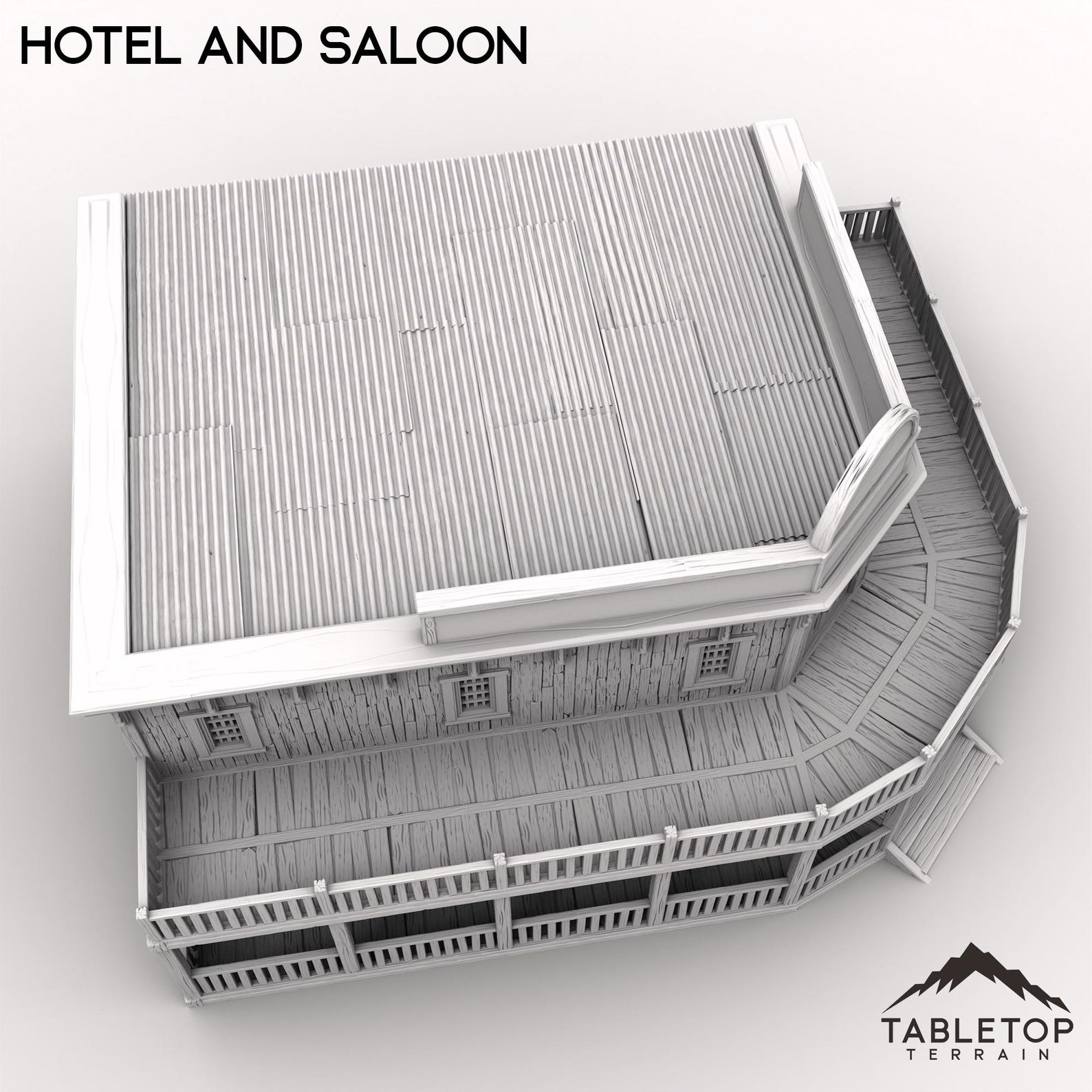 Western Hotel and Saloon - Wild West Terrain Wargaming RPG Exodus ...