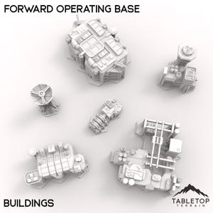 HEXTECH Forward Operating Base - 6mm - Thunderhead Studio 6mm Compatible With Small Scale Mech ...