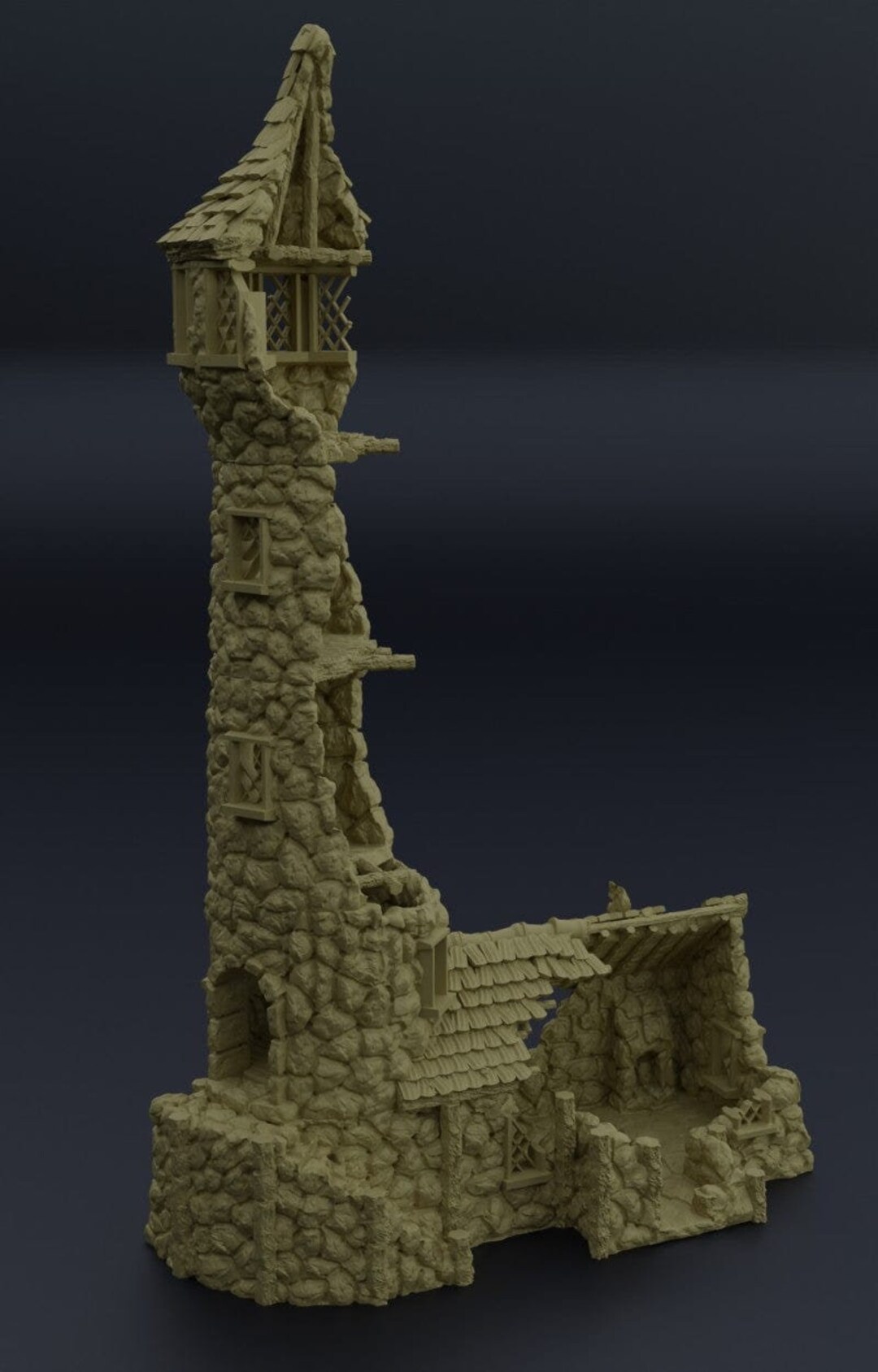 Ruined Lighthouse - DND Aos Pathfinder Conquest Miniatureland Tabletop ...