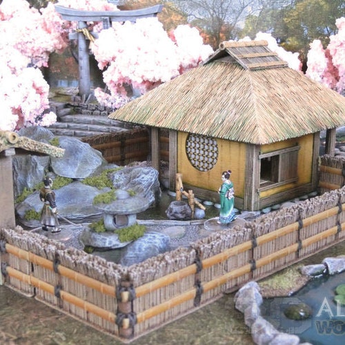 Samurai Market Stalls Test of Honor Japan Miniatures Terrain - Etsy