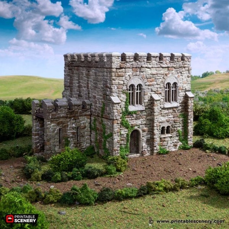 Norman Square Keep - Country & King - Fantasy Historical Building ...