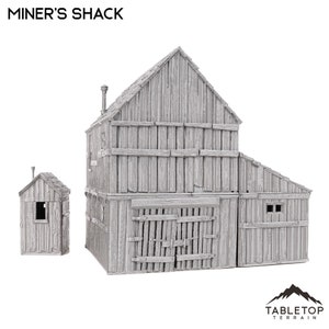Miners Shack - Wild West Building - Wild West Exodus Tabletop Terrain ...