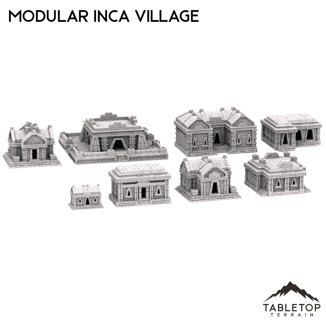 Modular Inca Village - DND Aos Pathfinder Conquest Miniatureland ...