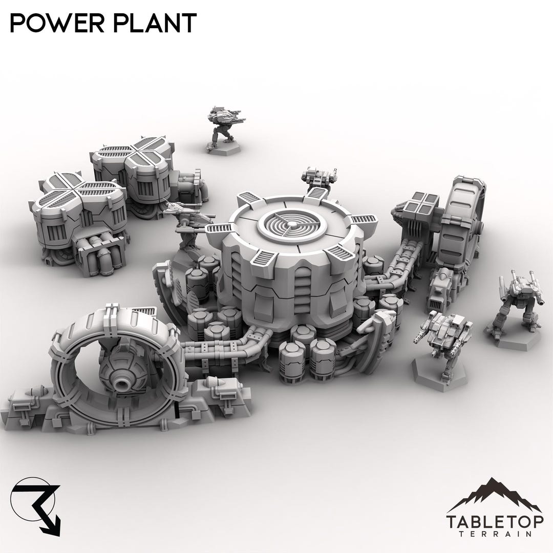 HEXTECH Power Plant - Power Complex - Thunderhead Studio 6mm Compatible With Small Scale Mech ...