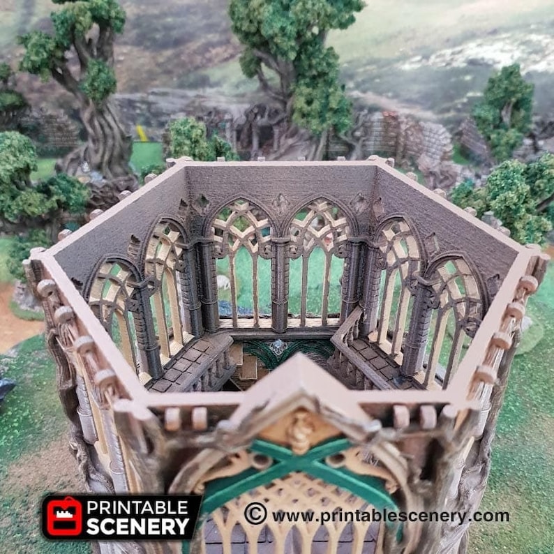 Library of Ithillia Elven Building - Etsy