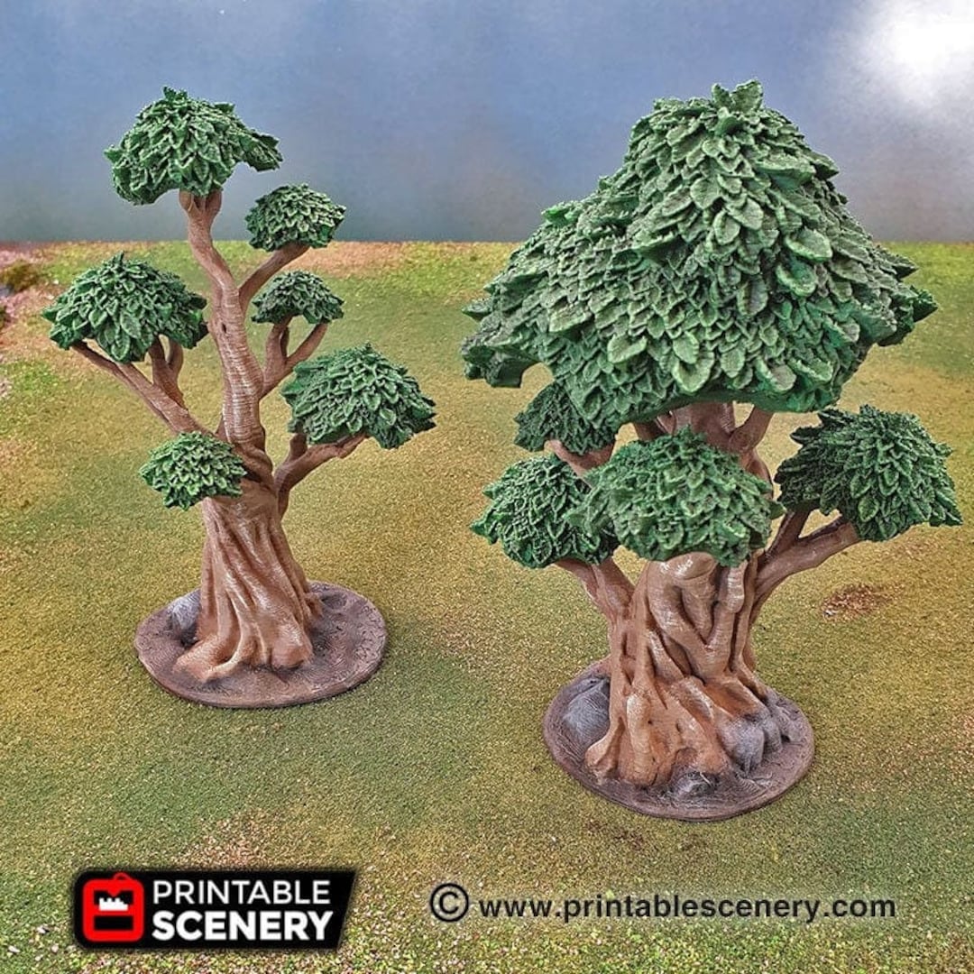 Gnarly Trees With Canopies -scatter Terrain Clorehaven Fantasy Terrain ...