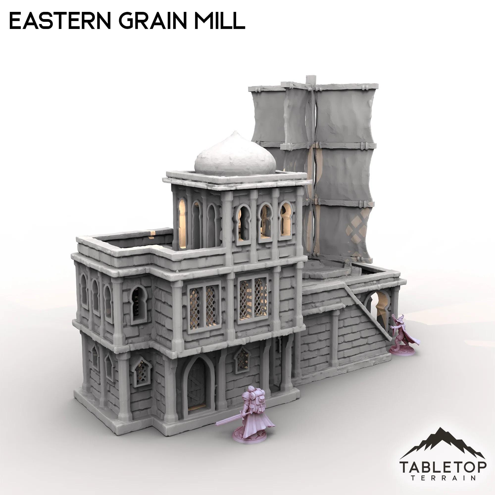 Eastern Grain Mill - Tabletop Terrain Fantasy DND Miniature Roleplaying ...