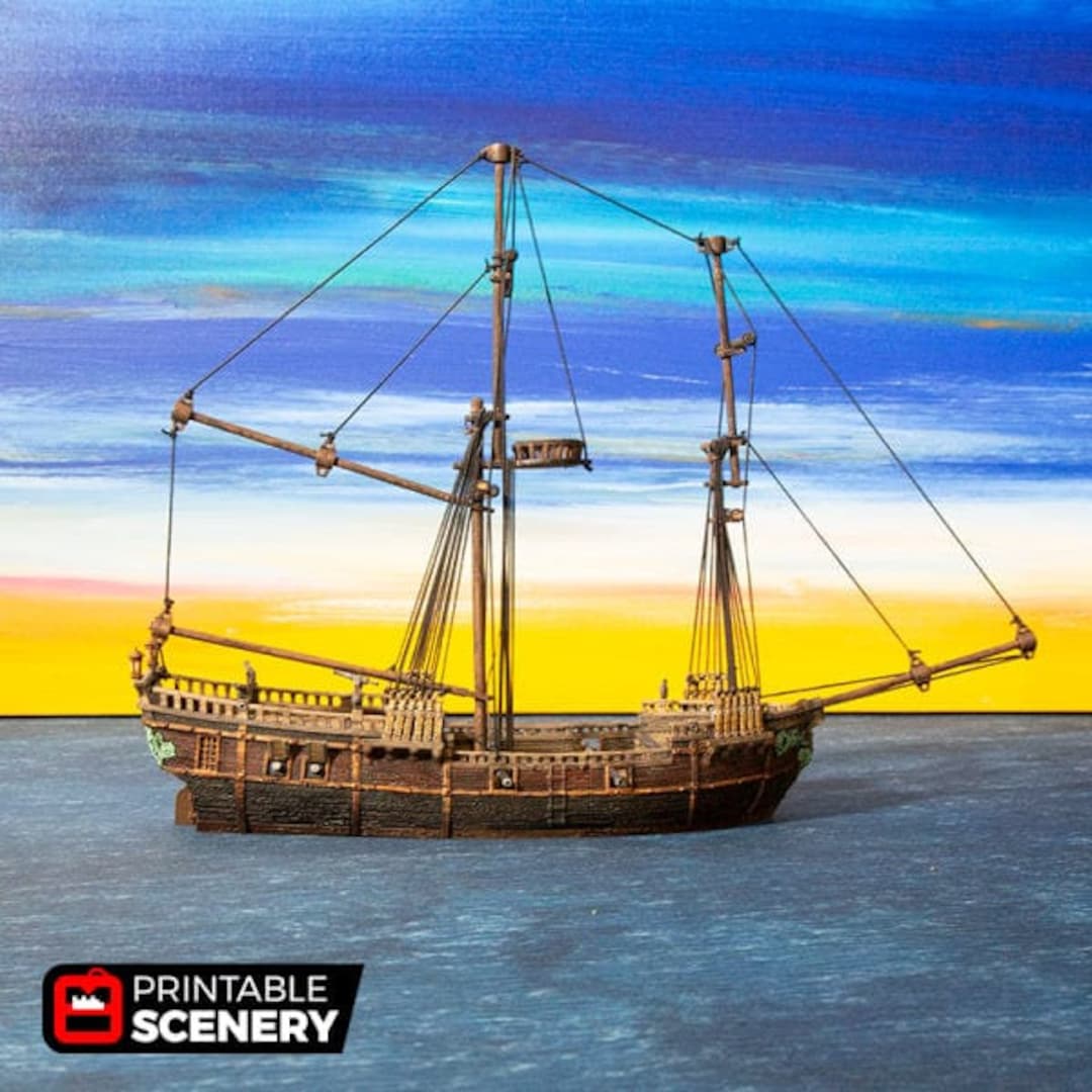 Brig - Pirate Ship - Blood and Plunder Black Seas Cutlass - Etsy