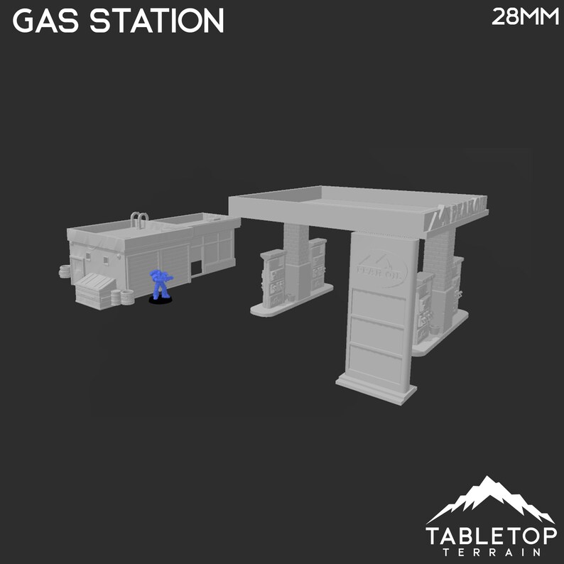 Gas Station Marvel Crisis Protocol Building MCP Urban - Etsy