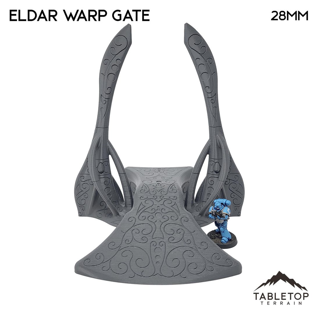 Eldari Warp Gate - Space Elves Terrain - Tabletop Terrain - Grimdark ...