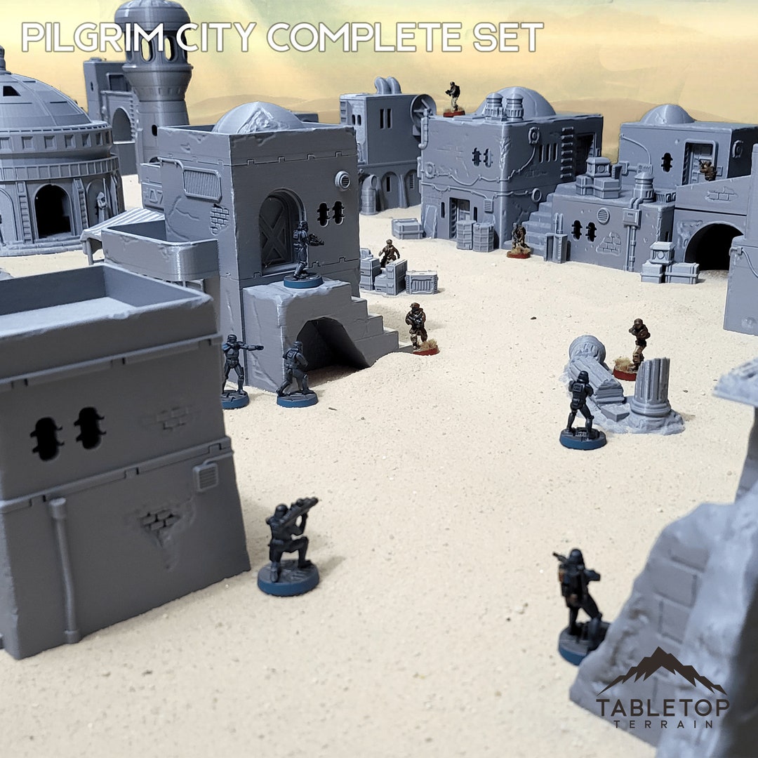 Pilgrim City - Full Set Bundle - Star Wars Legion Terrain Desert City ...