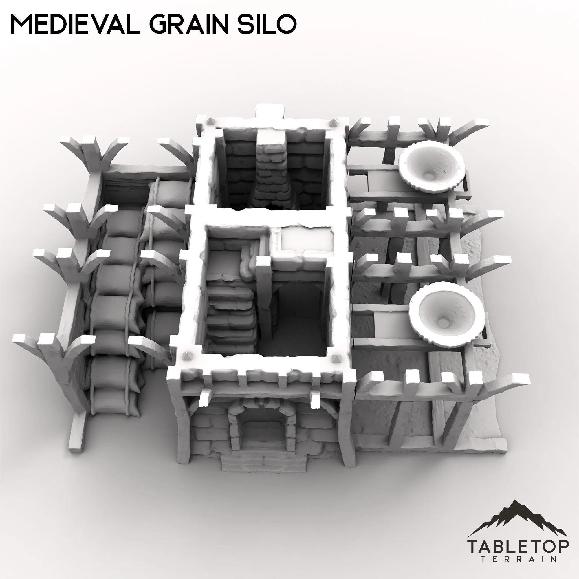 Medieval Grain Silo - Tabletop Terrain Fantasy DND Miniature ...