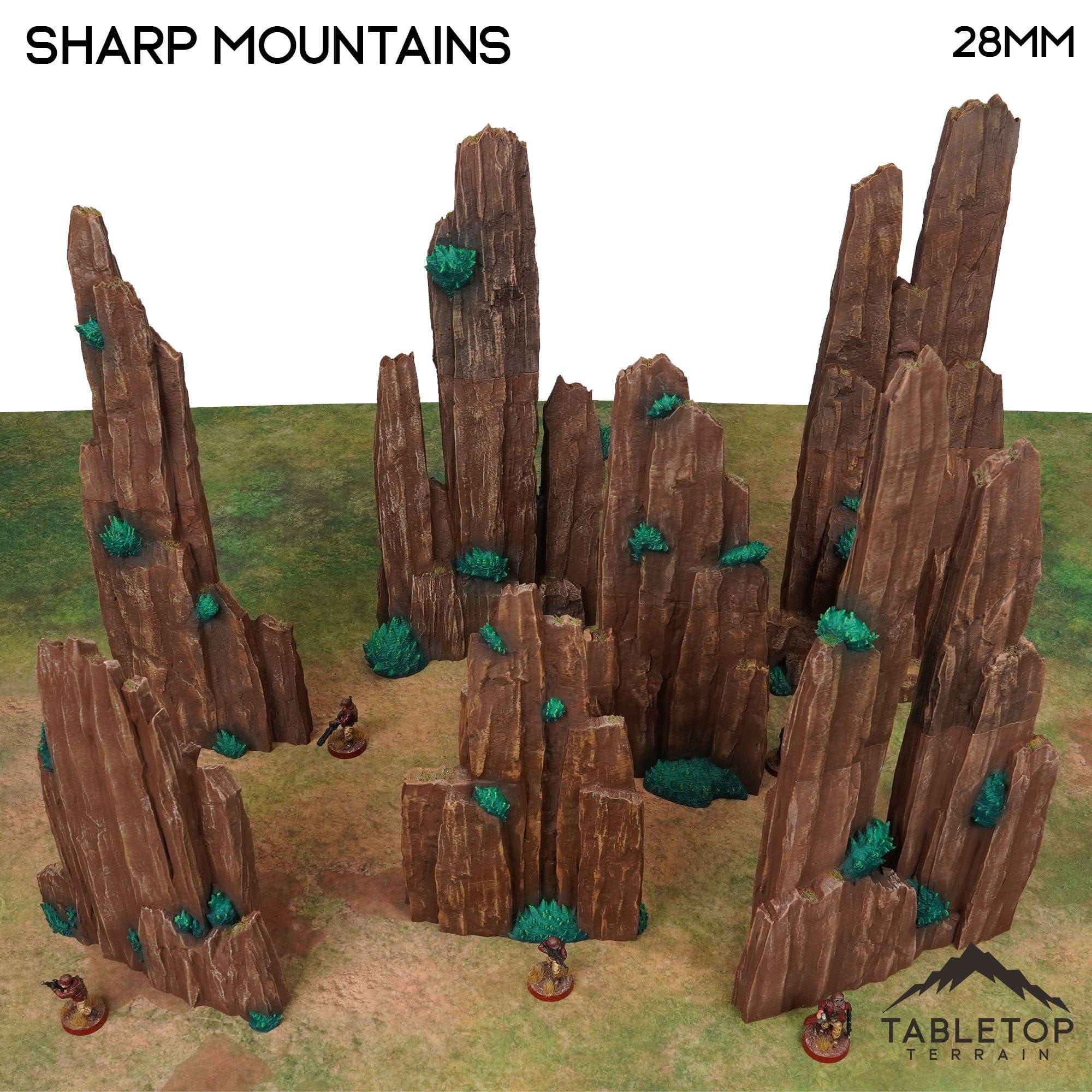 Sharp Mountains - Tabletop Terrain Fantasy DND Miniature Roleplaying ...
