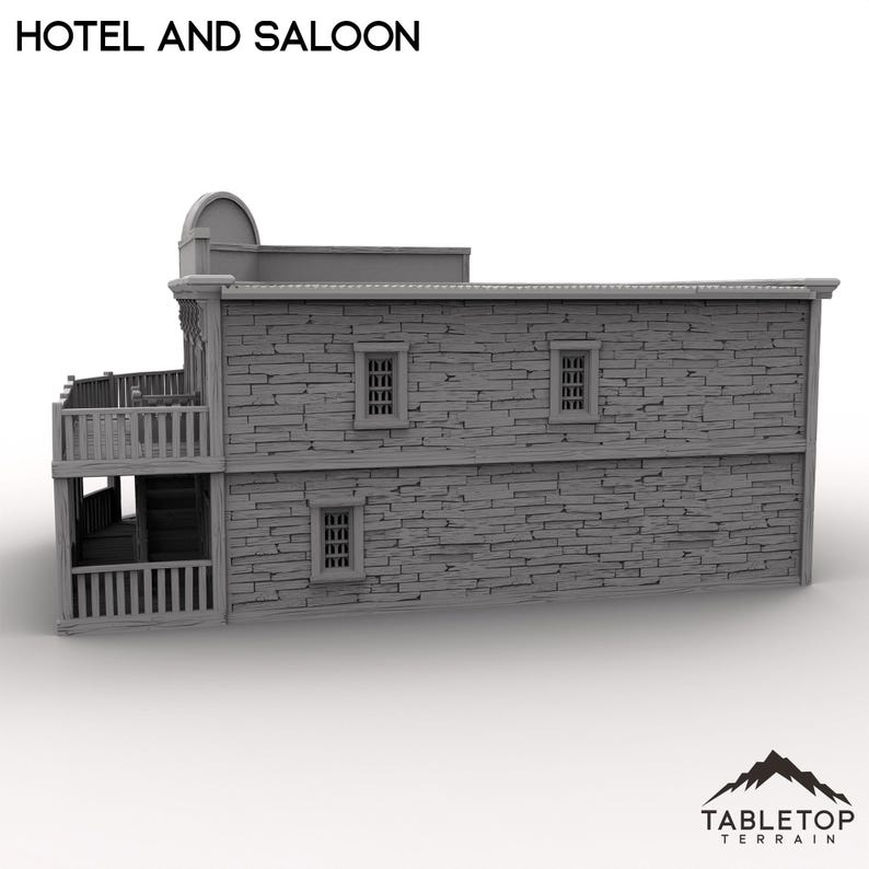 Western Hotel and Saloon - Wild West Terrain Wargaming RPG Exodus ...