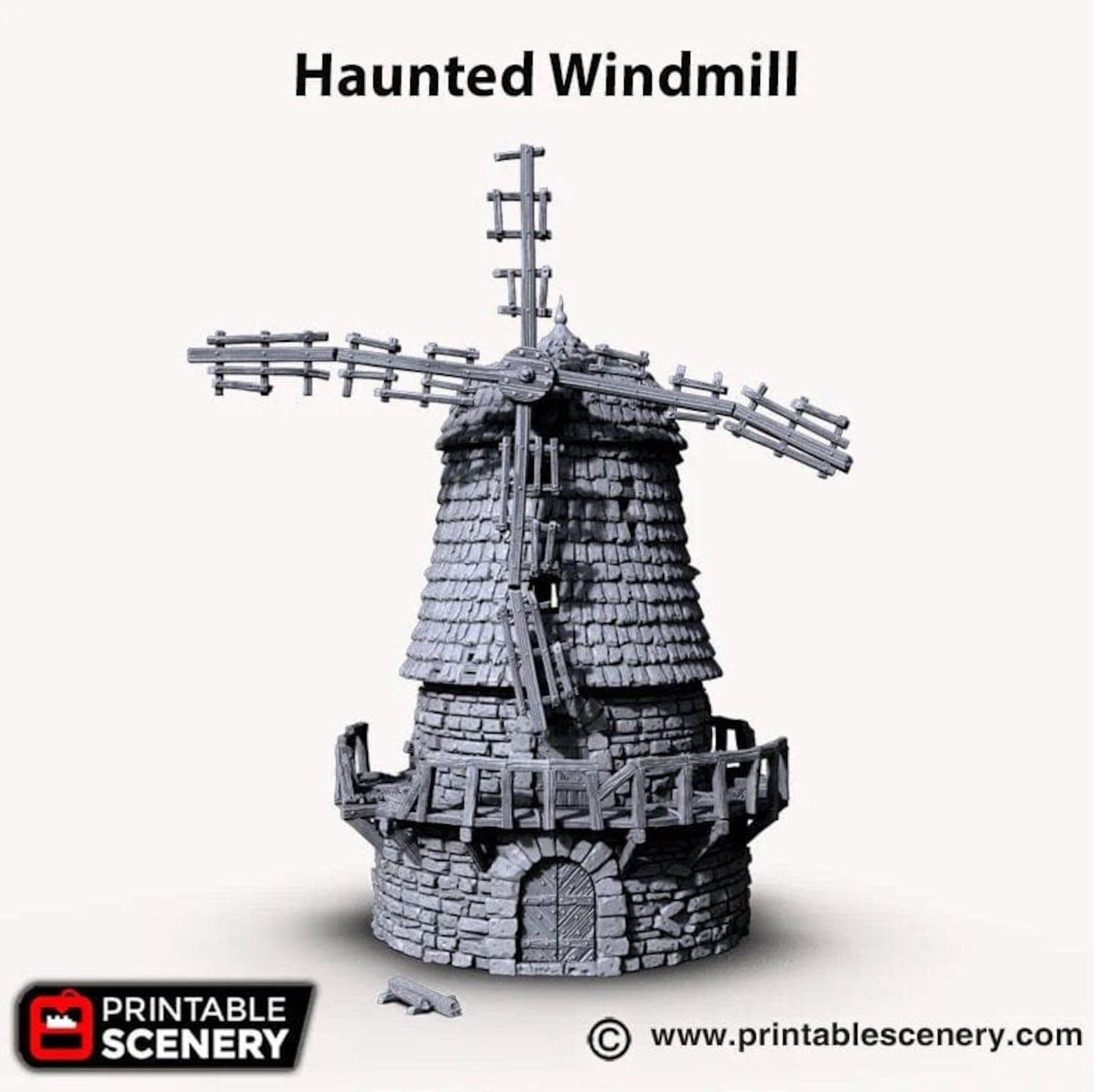 Haunted Windmill - Fantasy Building - Shadowfey Fantasy Terrain DND Aos ...
