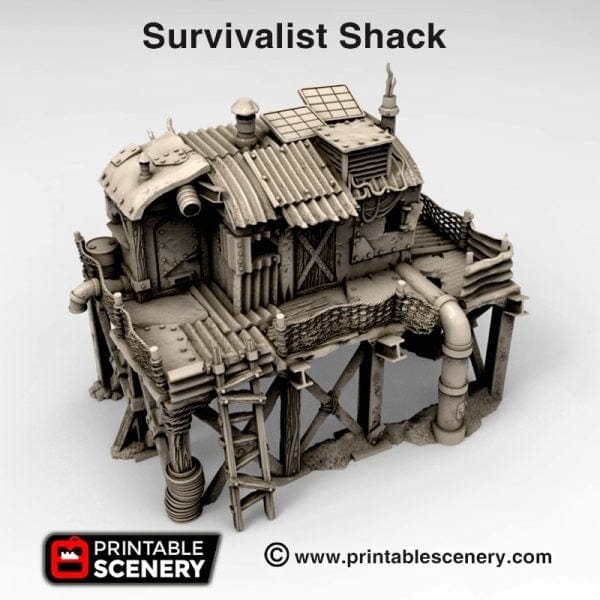 Survivalist Shack Apocalyptic Building Gaslands Terrain - Etsy