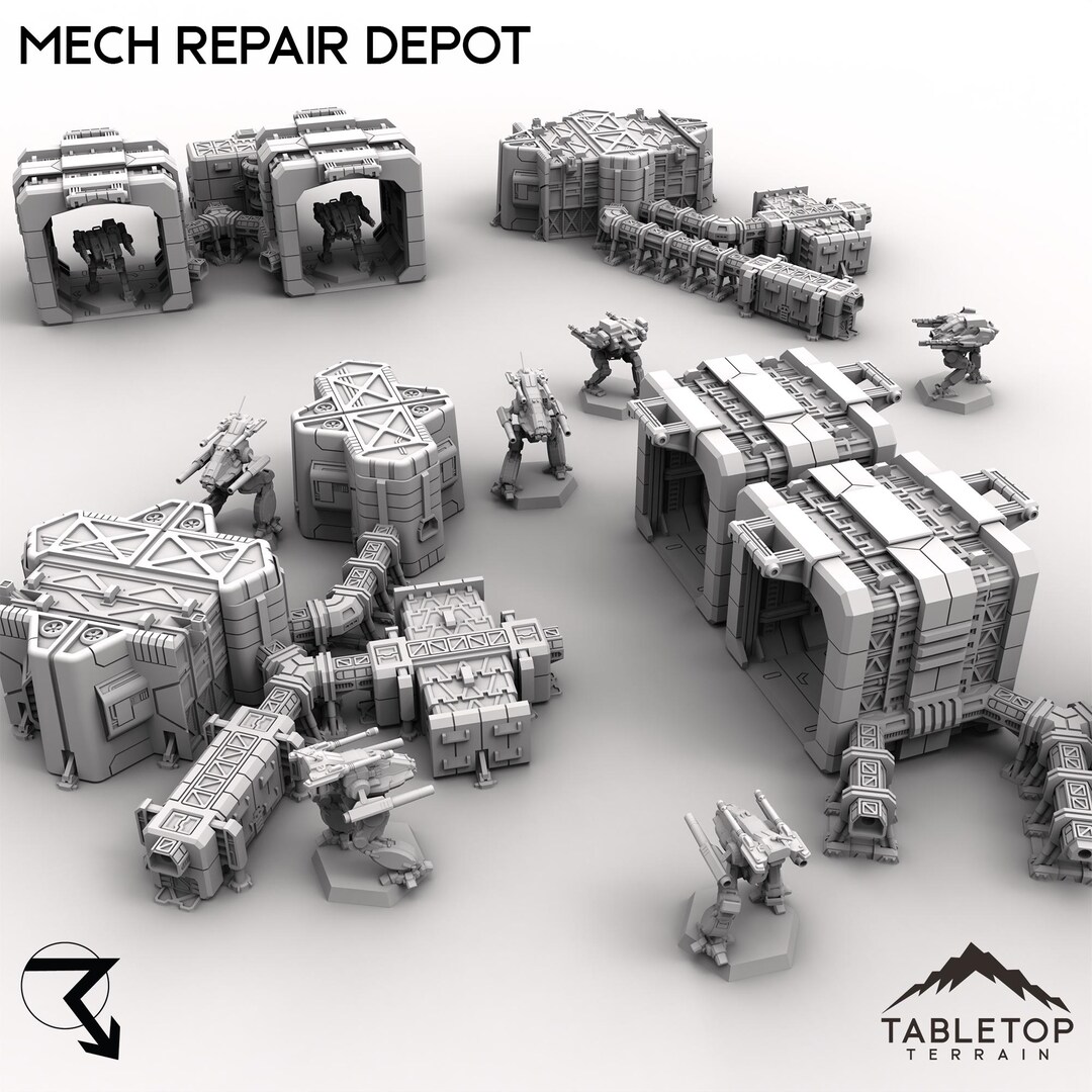 HEXTECH Mech Repair Depot - Drop Base Delta - Thunderhead Studio 6mm ...