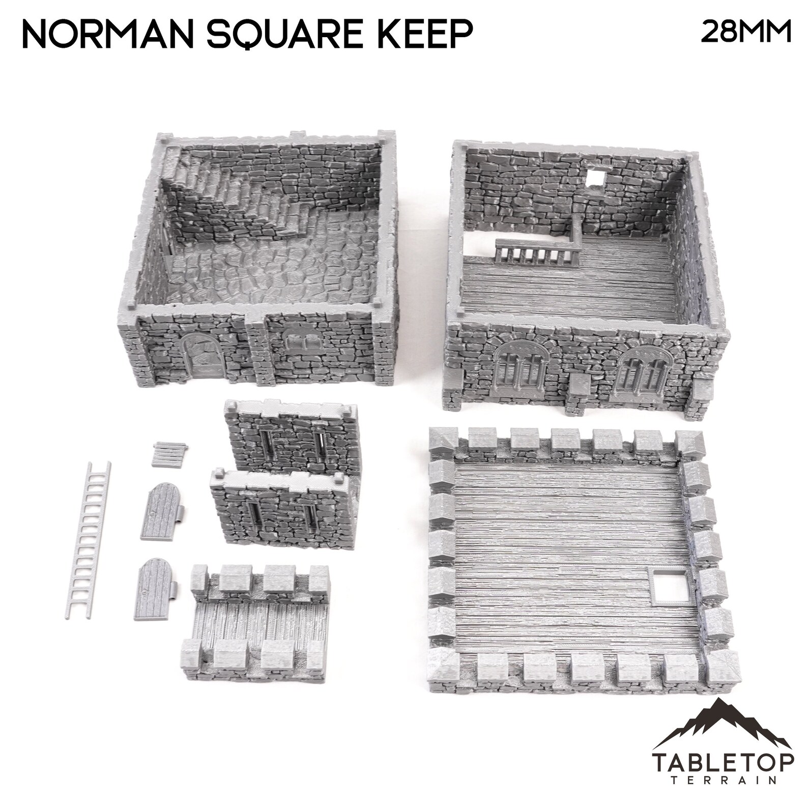 Norman Square Keep - Country & King - Fantasy Historical Building ...