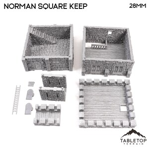 Norman Square Keep - Country & King - Fantasy Historical Building ...