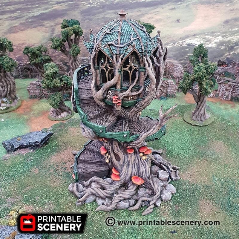Gloomwood Eyrie Elven Building Fantasy Terrain DND Aos - Etsy